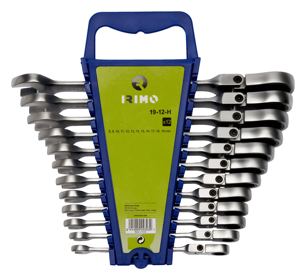 Juego De Llaves Combinadas De Cabeza Flexible C/carraca 12 Piezas 19-12-h Irimo – XPERTOOLS